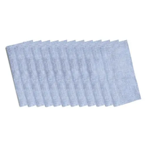 SOLINO HOME Linen Cocktail Napkinsathena - Chambray Blue