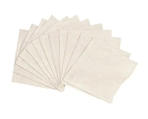 SOLINO HOME Linen Cocktail Napkinsathena - Light Natural