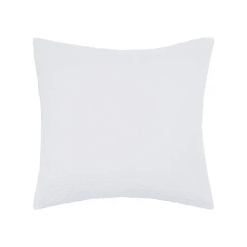 ELISABETH YORK Vance Dove 100% Cotton Sham 26" X 26 - White