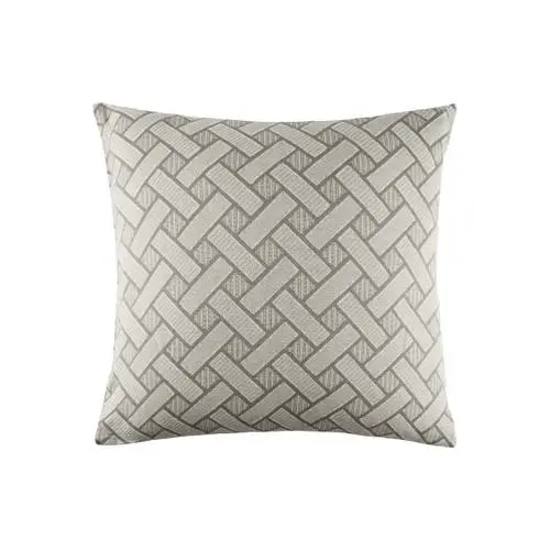 ELISABETH YORK Leighton Shale 100% Cotton Sham 26" X 26 - Gray