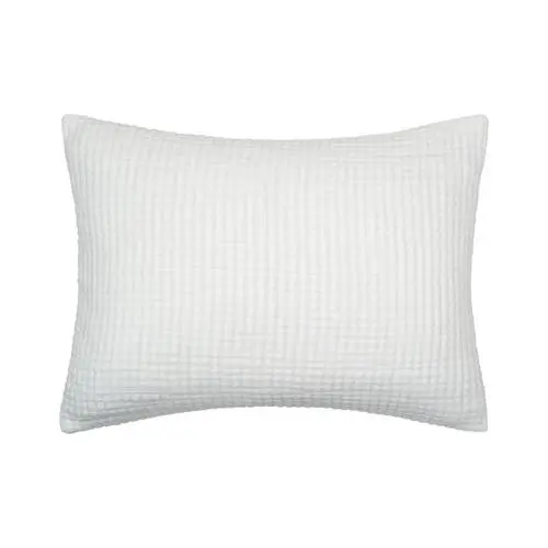ELISABETH YORK Lida 100% Cotton Sham 20" X 26" - White