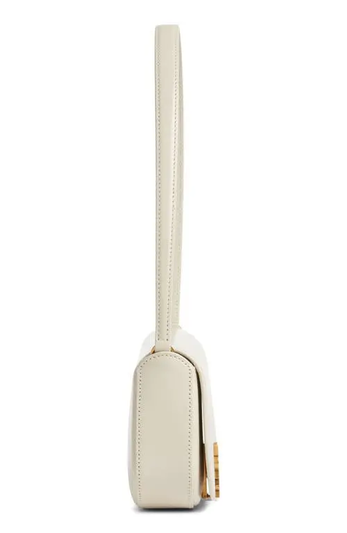 Saint Laurent Mini Cassandre Flap Leather Shoulder Bag - Cream Soft