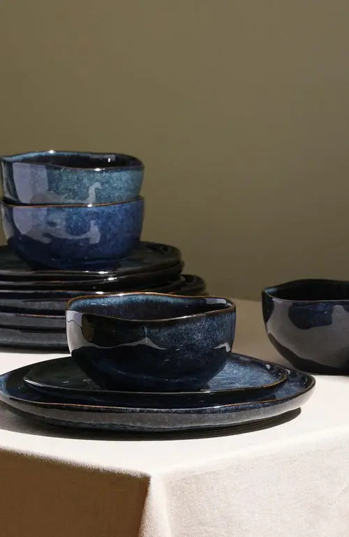 STONE + LAIN Mirella Stoneware 24-piece Dinnerware Set