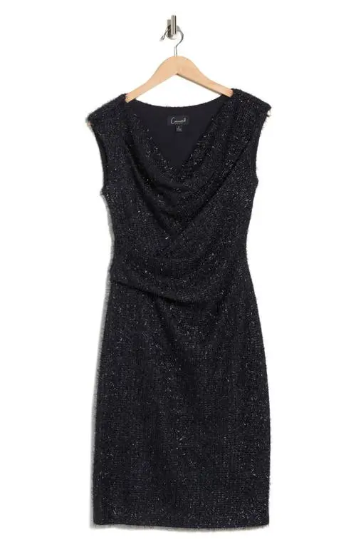 connected apparel metallic dress Connected Apparel Women's Metallic Cowl Neck Sleeveless Gown - Green