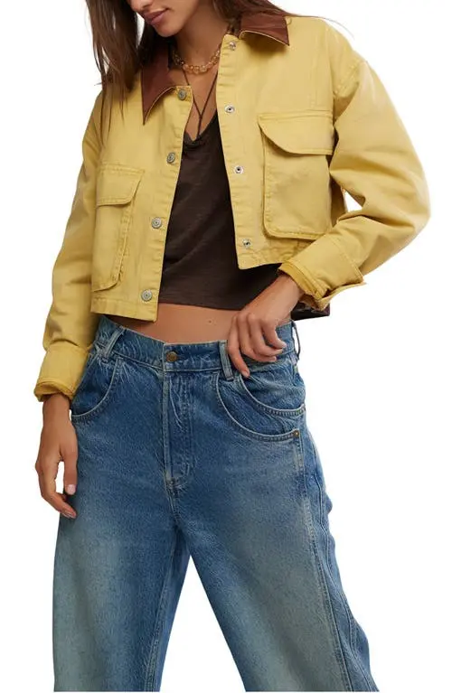 Free People We The Free Martha Workwear Jacket - Rattan