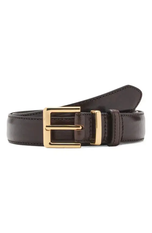 Mango Leather Belt - Chocolate