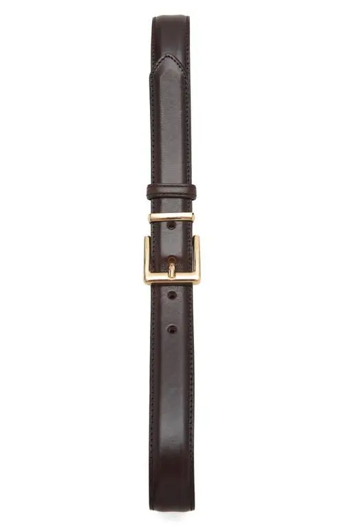 Mango Leather Belt - Chocolate