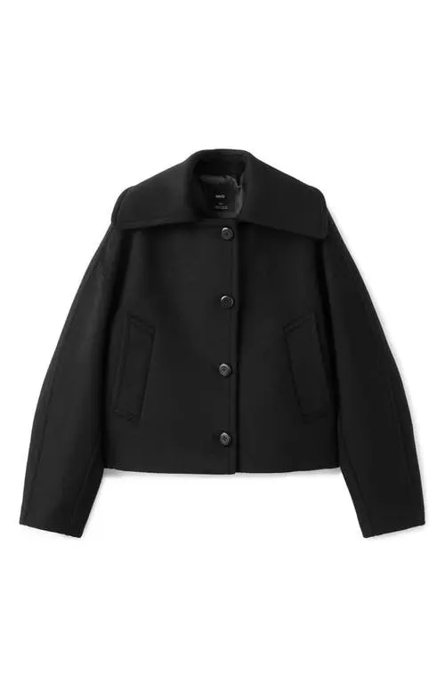 Mango Wool-blend Cropped Jacket