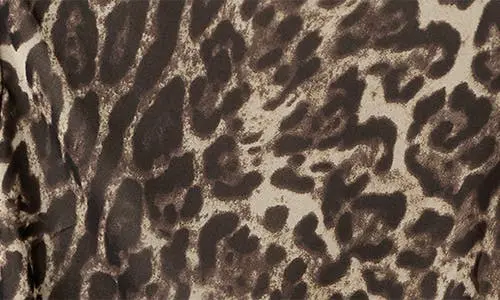 Mango Leopard Print Draped Mini Dress