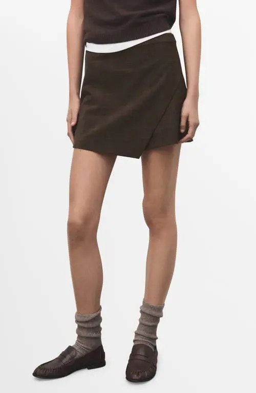 Mango Asymmetric Front Miniskirt