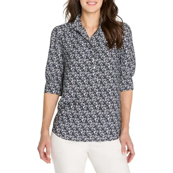 NIC+ZOE Etched Hearts Shirt