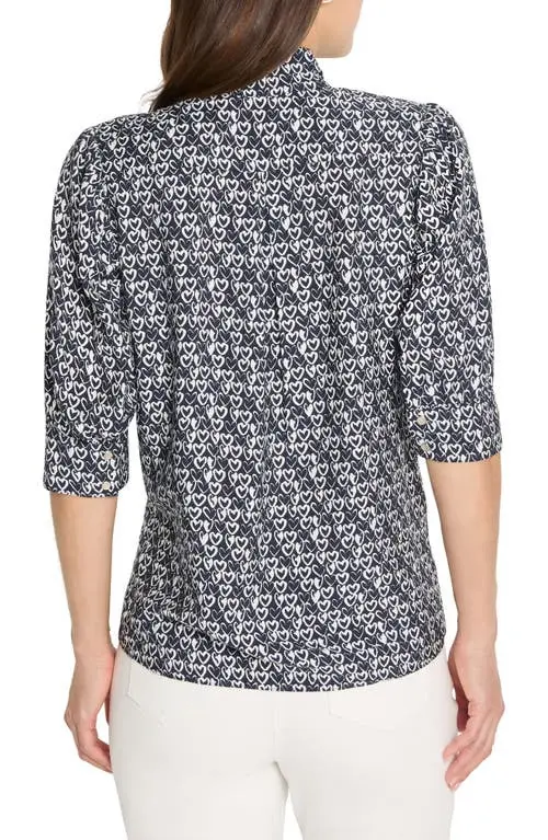 NIC+ZOE Etched Hearts Shirt
