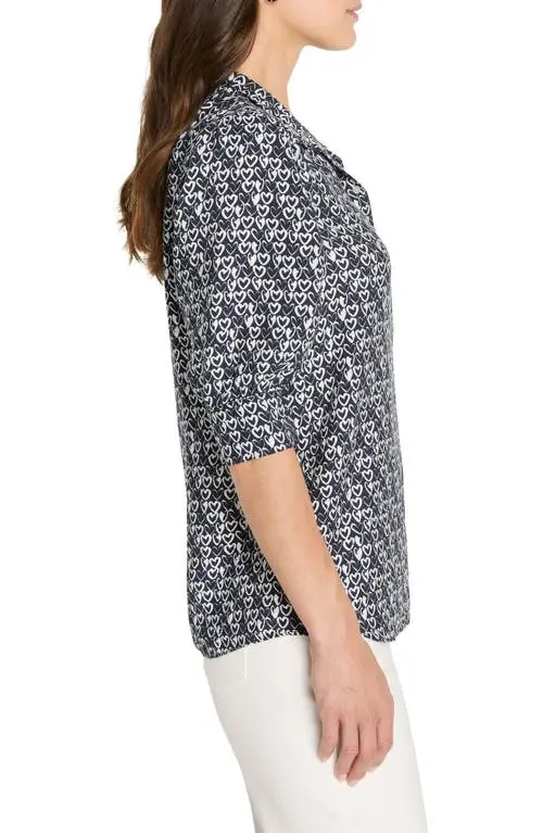 NIC+ZOE Etched Hearts Shirt