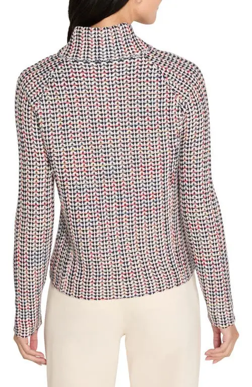 NIC+ZOE Tuck Stitch Colorwheel Knit Jacket
