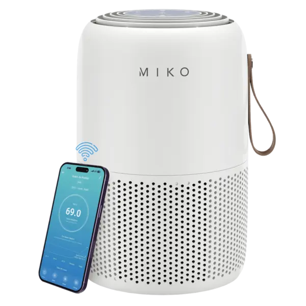 MIKO Smart True Hepa Air Purifier With App Control - One-color