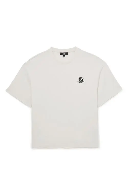 REISS Rainer Embroidered T-shirt - Off White