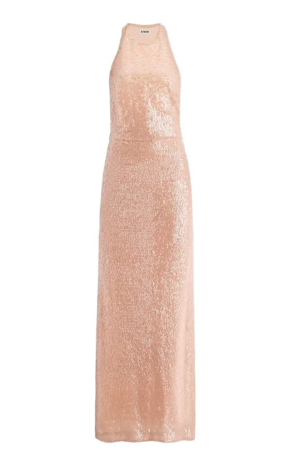 Staud Bree Sequined Gown - Pink