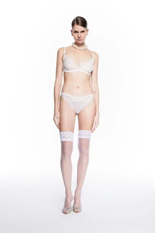 MERS SILK Lacy Lace Bra