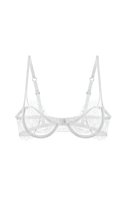 MERS SILK Lacy Lace Bra