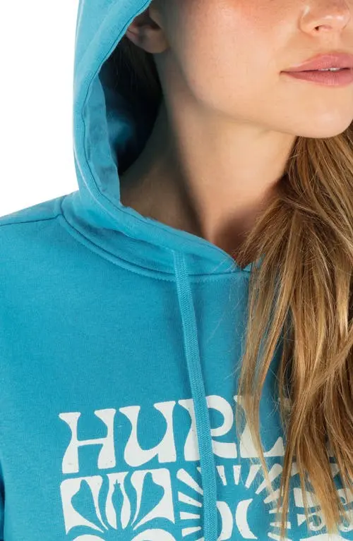 Hurley Cotton-blend Fleece Hoodie - Blue Moon