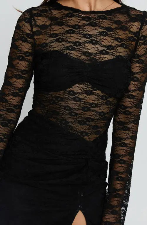 Princess Polly Lace Long Sleeve Mini Dress
