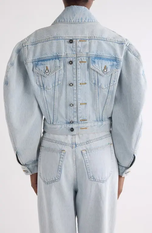 Givenchy Cocoon Reversed Denim Jacket - Light Blue