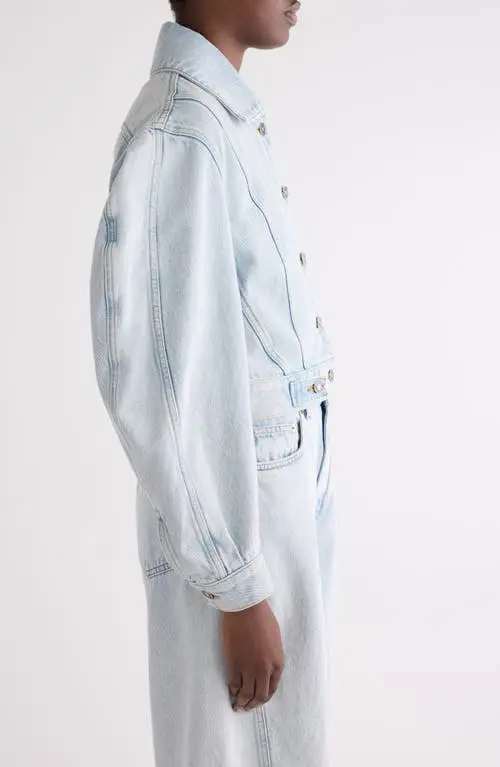 Givenchy Cocoon Reversed Denim Jacket - Light Blue