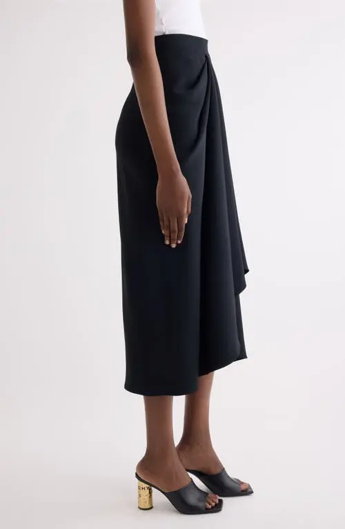 Givenchy Draped Stretch Midi Skirt
