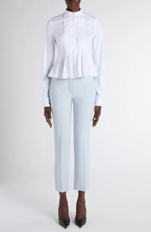 Alexander McQueen Cropped Tailored Crepe Trousers