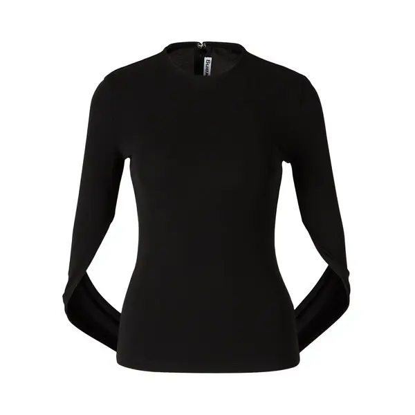 Alexander Wang Drape Back Long-sleeve Top