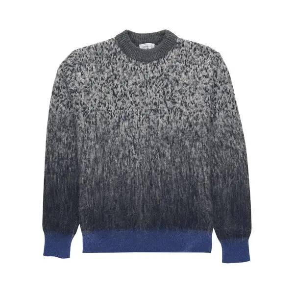 Off-White Mohair Degrade Knit Crewneck