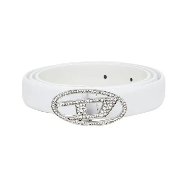 DIESEL® B 1dr Strass 20 Belt - White