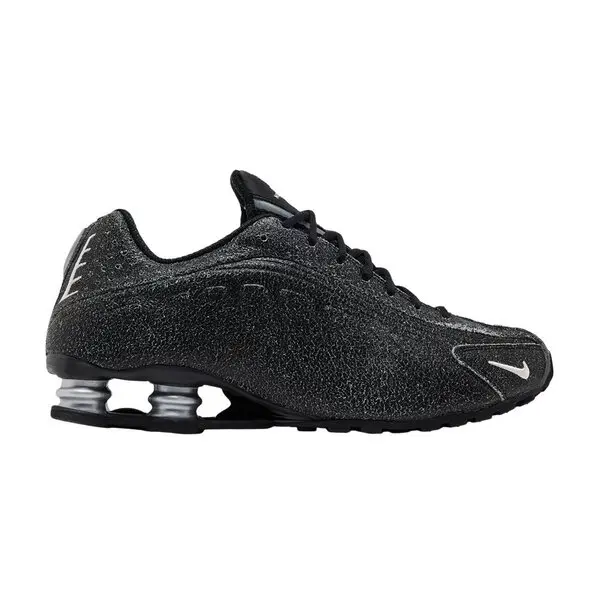 Nike Shox R4 Distressed Leather - Black