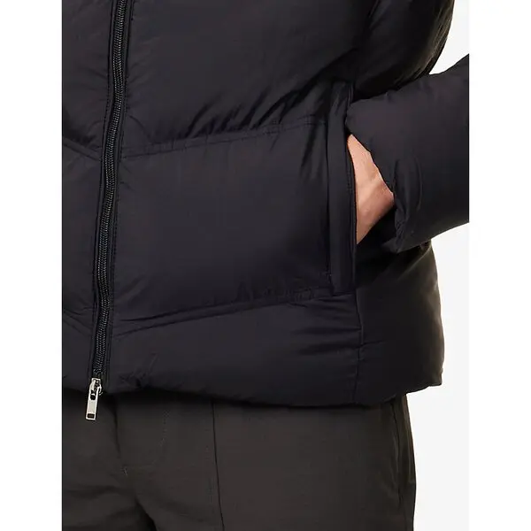 ARNE Chevron Hooded Shell-down Puffer Jacket - Black
