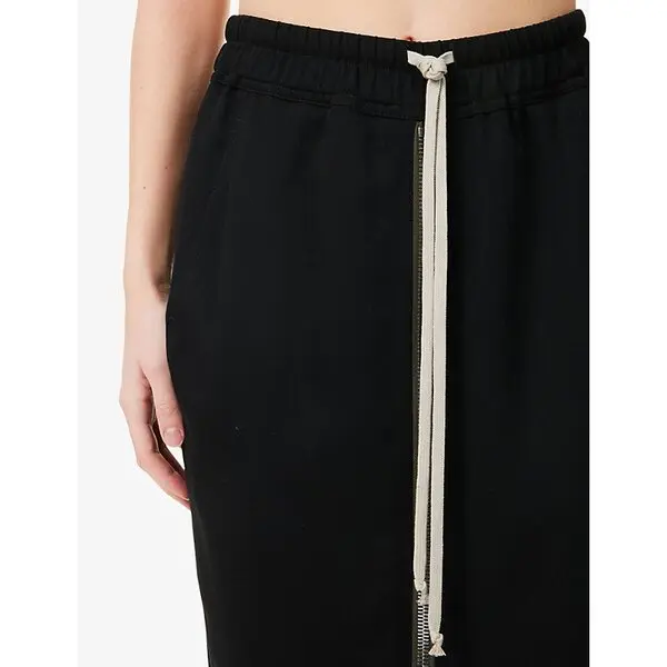 Rick Owens Zip-front Wool Midi Skirt