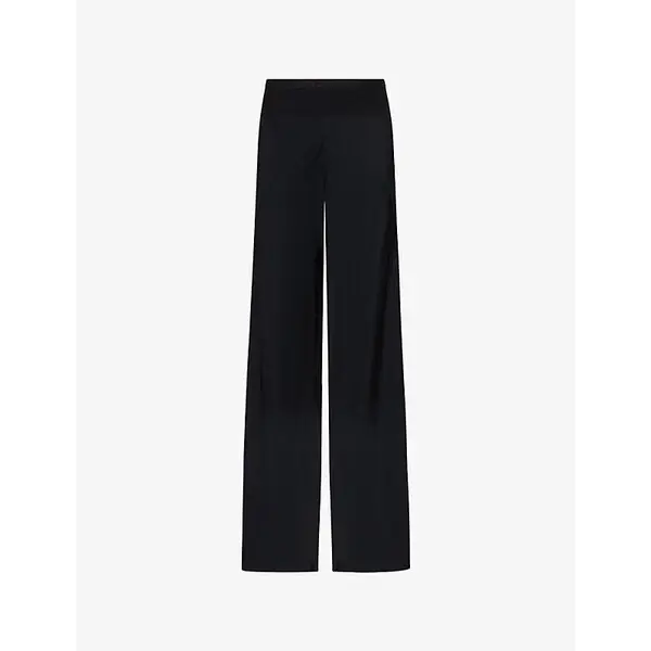 Rick Owens Bias Straight-leg Woven Trousers - Black