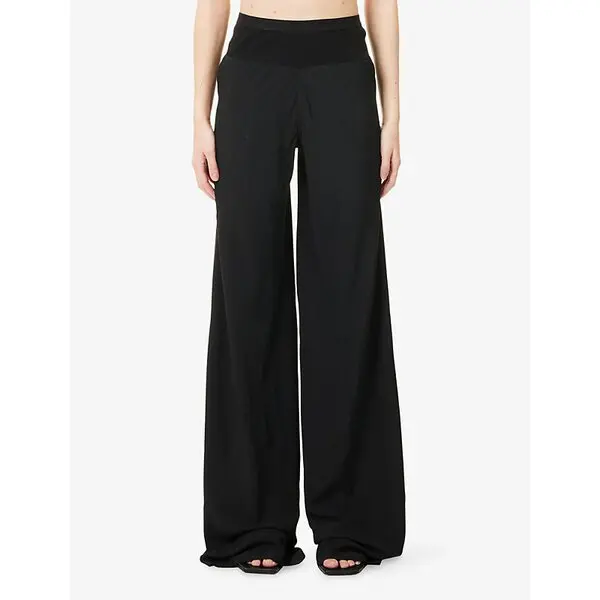 Rick Owens Bias Straight-leg Woven Trousers - Black