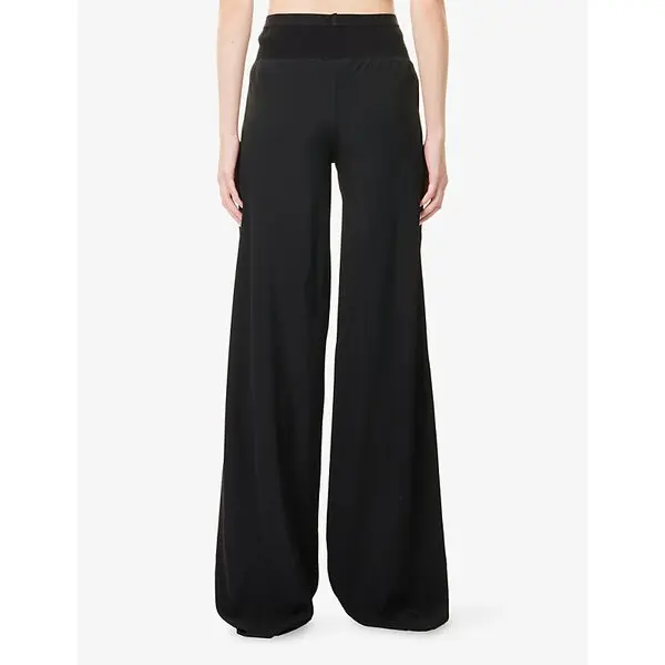 Rick Owens Bias Straight-leg Woven Trousers - Black
