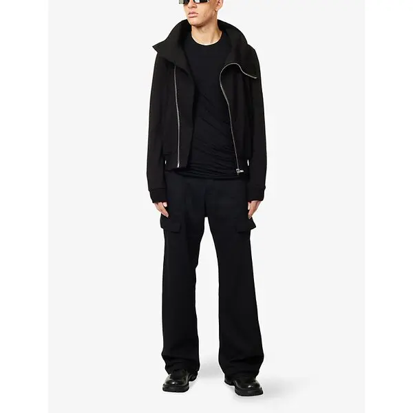 Rick Owens Double Short-sleeve Cotton T-shirt - Black