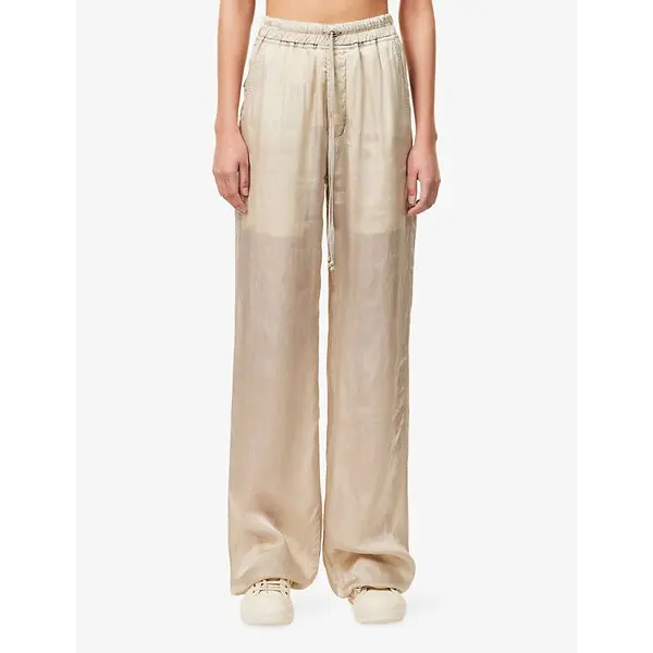 Rick Owens Dietrich Drawstring Woven Trousers - Sand