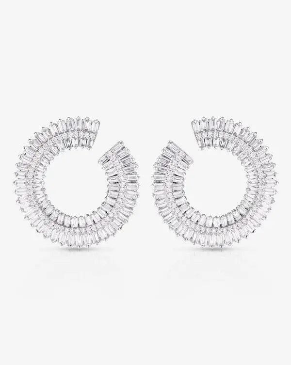 Ring Concierge Fanned Lab Diamond Statement Earrings - One-color