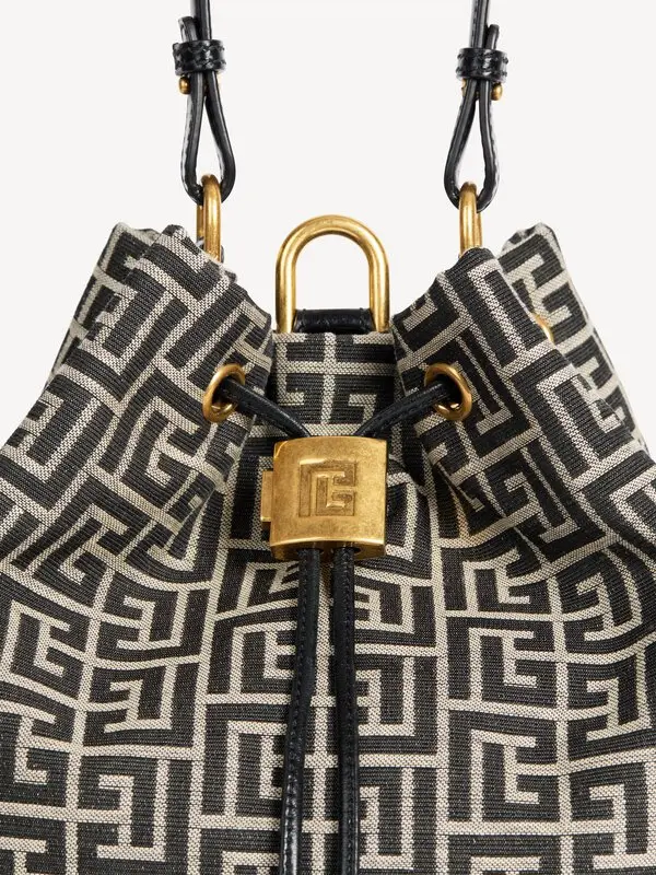 Balmain Pulse Monogram Jacquard Backpack