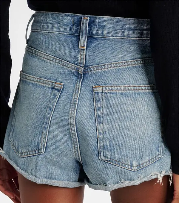 AGOLDE Ridley Denim Shorts - Blue