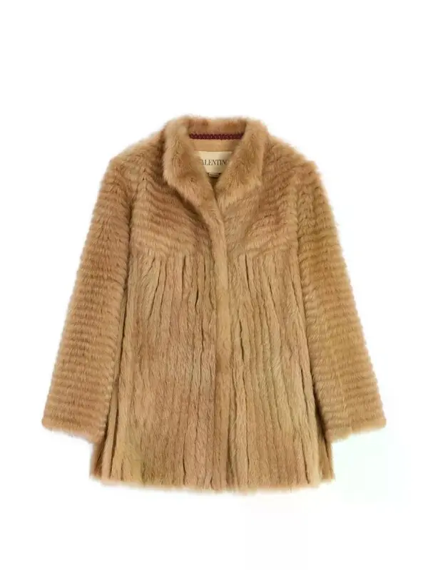 Valentino Garavani Shearling Coat - Brown