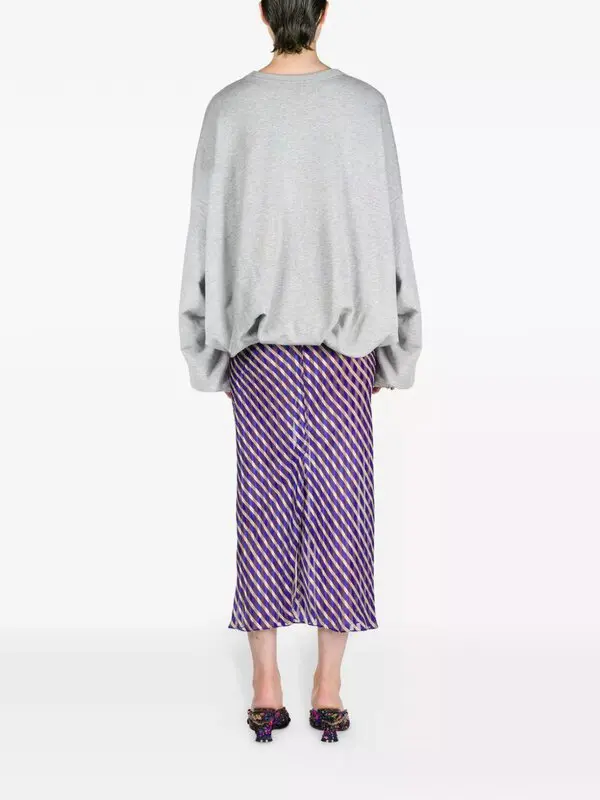 Dries Van Noten Draped Sweatshirt - Grey