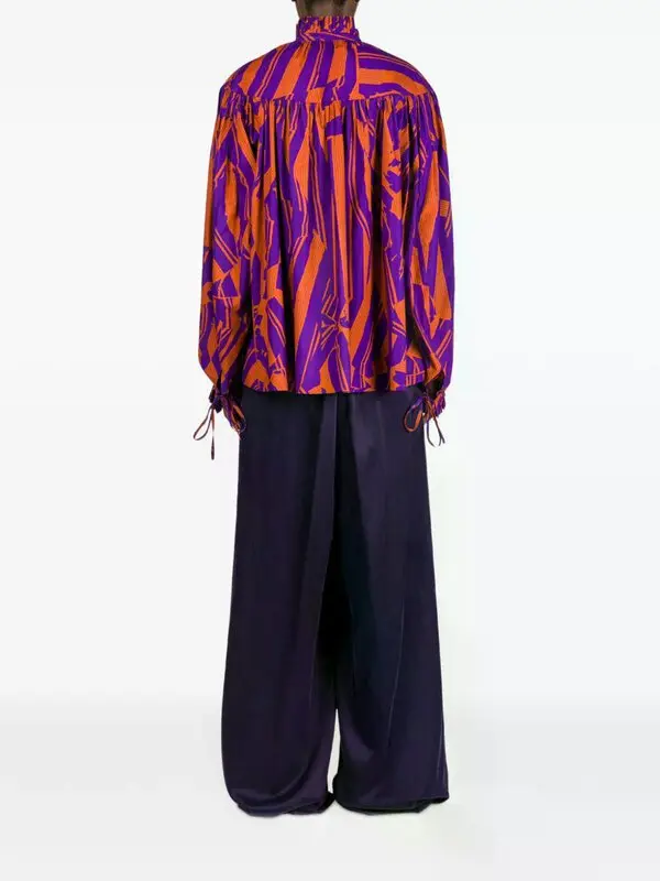 Dries Van Noten Ruffled Cotton Shirt