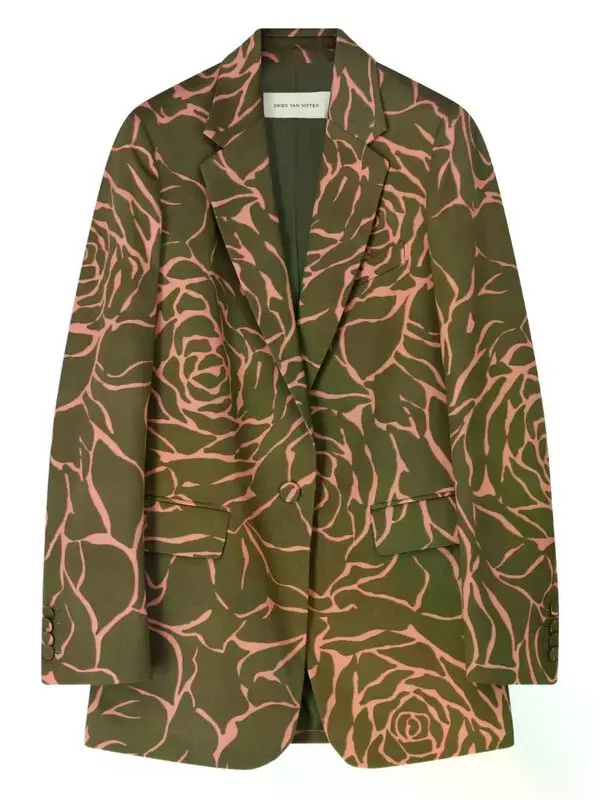 Dries Van Noten Loose-fit Floral Blazer