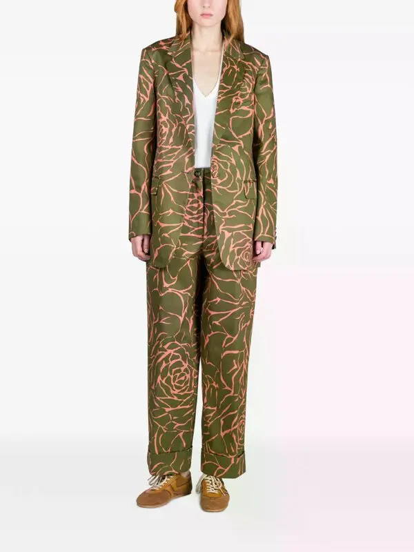 Dries Van Noten Loose-fit Floral Blazer