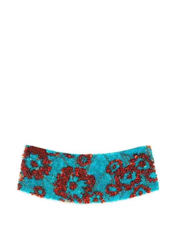 Dries Van Noten Embroidered Cummerbund - Blue