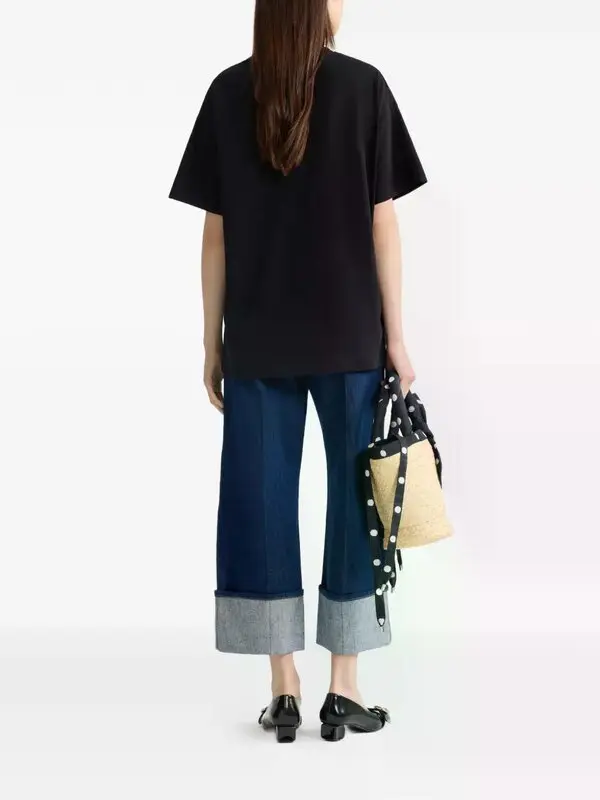 PATOU Logo Short-sleeve T-shirt - Black